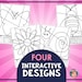 Printable Pop Art Spring Coloring Pages + Writing | No Prep Print and ...