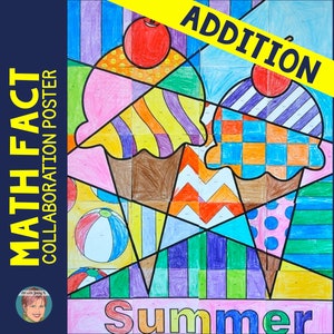 Printable Addition Review Collaborative Poster | Art Integration ...