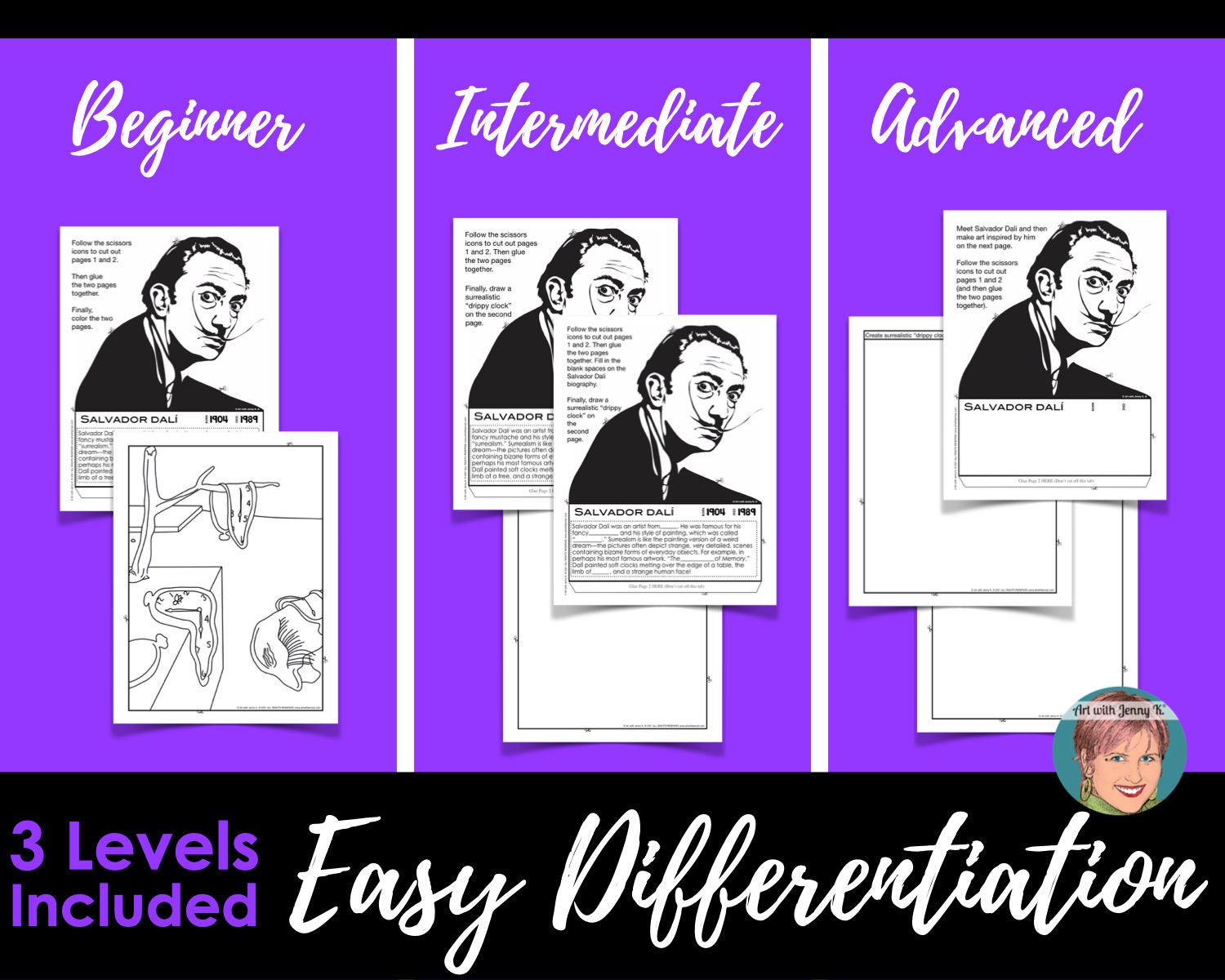 Meet the Master Artist: Salvador Dali Fun Art History Activity Lesson ...