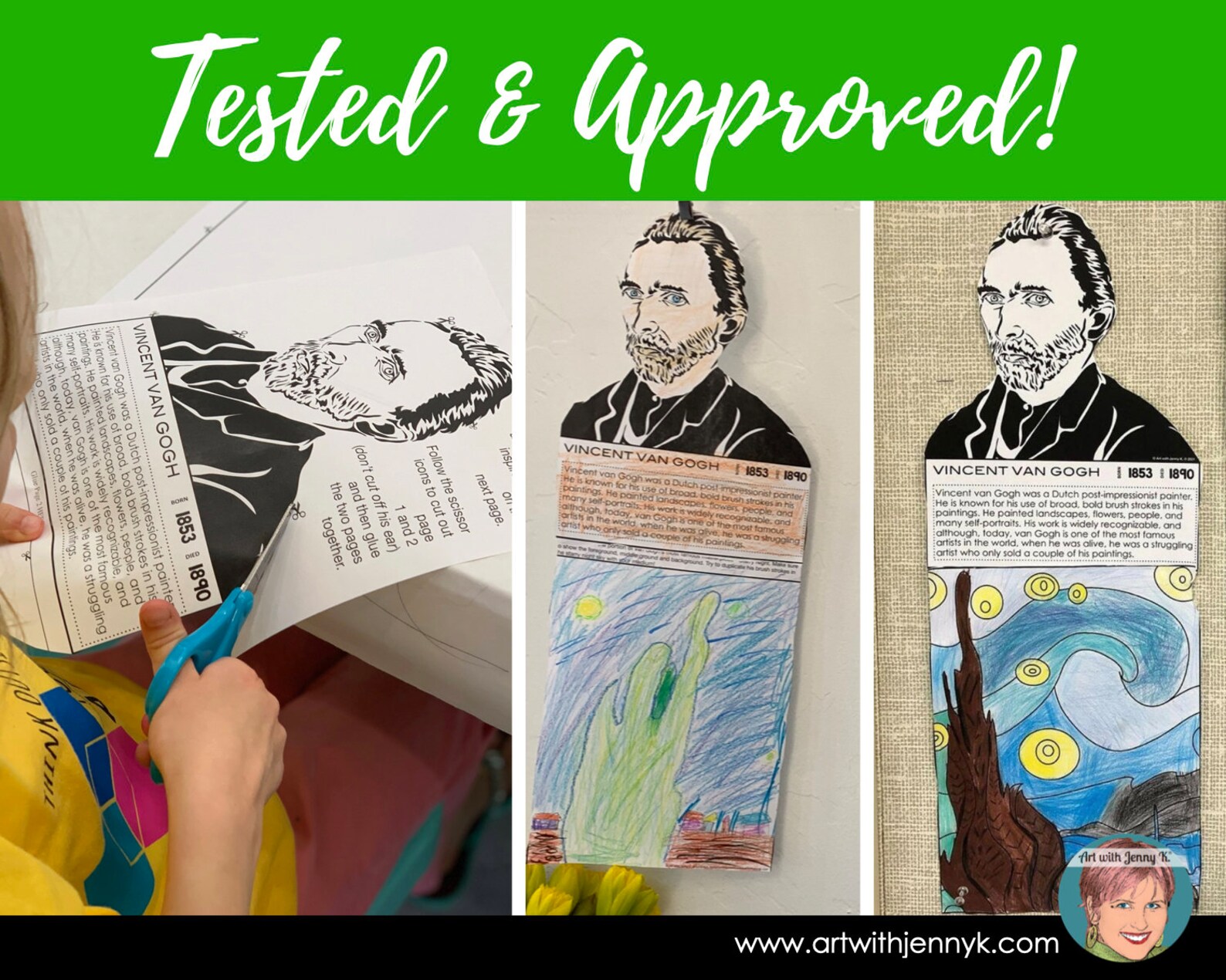 Meet the Master Artist: Vincent Van Gogh Fun Art History Activity ...