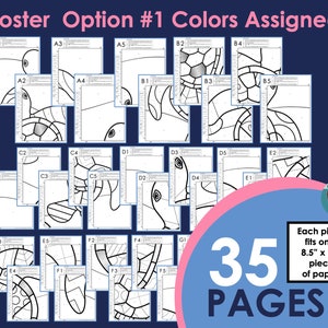 Printable Pop Art Sea Turtles Collaborative Poster | Fun Ocean Animals ...