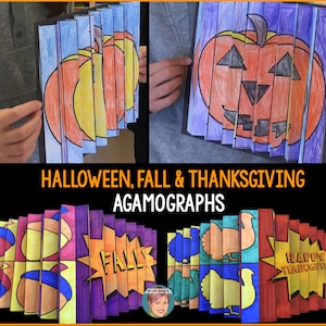 Thanksgiving, Halloween, and Fall Agamograph Art Craft – Printable ...