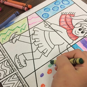 Printable "pop Art" Winter Coloring Pages + Writing | No Prep Print and ...