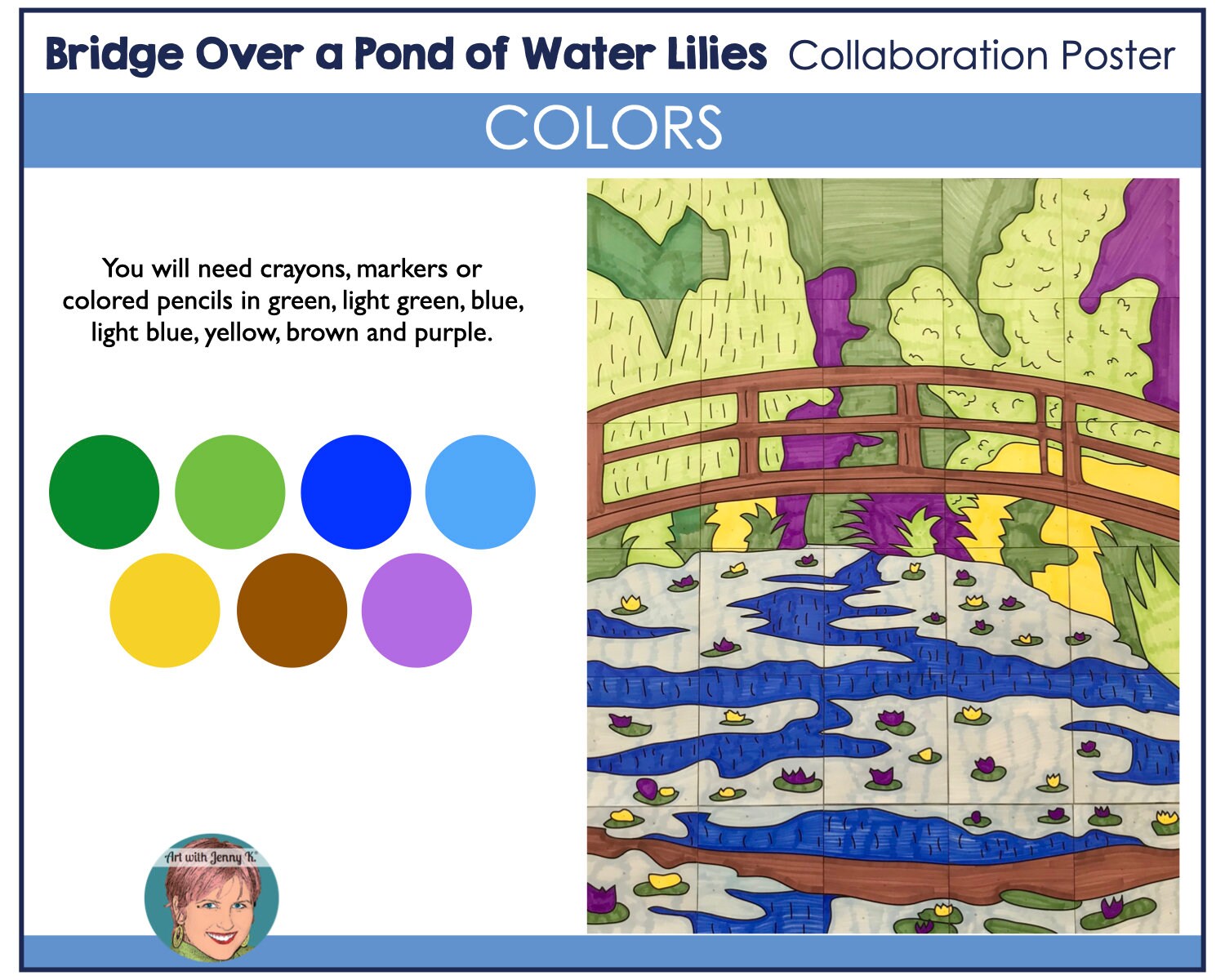 Printable "bridge Over a Pond of Water Lilies" by Claude Monet ...