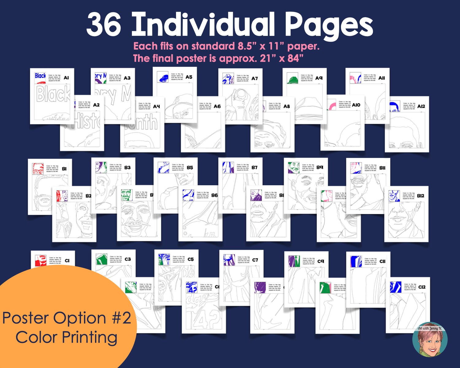 Black History Month Activity for Kids | Printable Famous Faces of ...