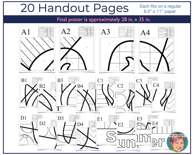 Printable Multiplication Review Collaborative Poster | Summer-themed ...