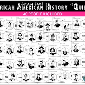 PRINTABLE Black History Month Biographical "quilt" Collaborative ...