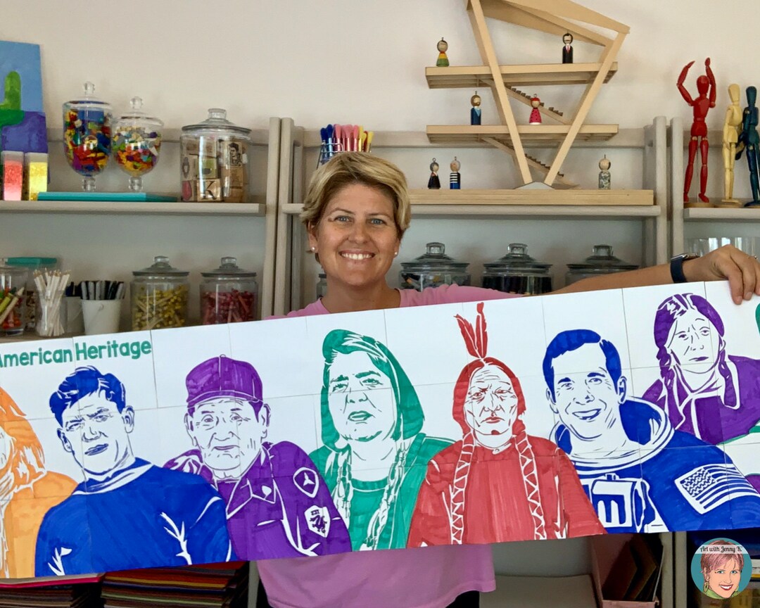 Printable Famous Faces of Native American History Collaborative Poster ...