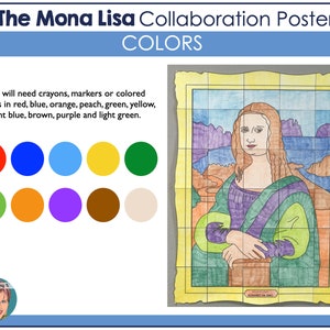 Printable "mona Lisa" by Leonardo Da Vinci Collaboration Poster | Easy ...