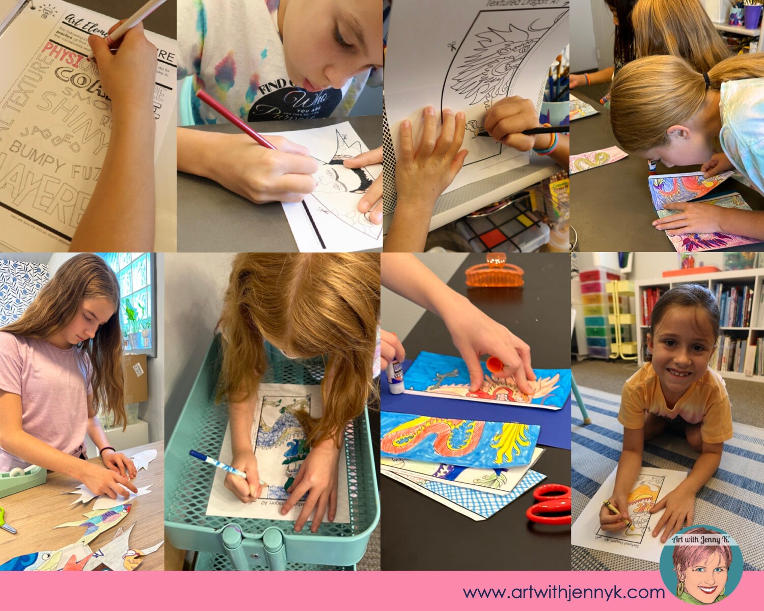 Art Elements 101 Unit 5: TEXTURE | Printable Art Lessons for Kids | Art ...