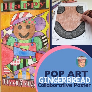 Printable DIY "pop Art" Gingerbread Man Door Decor | Great Christmas ...