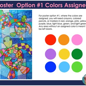 Printable Pop Art Sea Turtles Collaborative Poster | Fun Summer Under ...