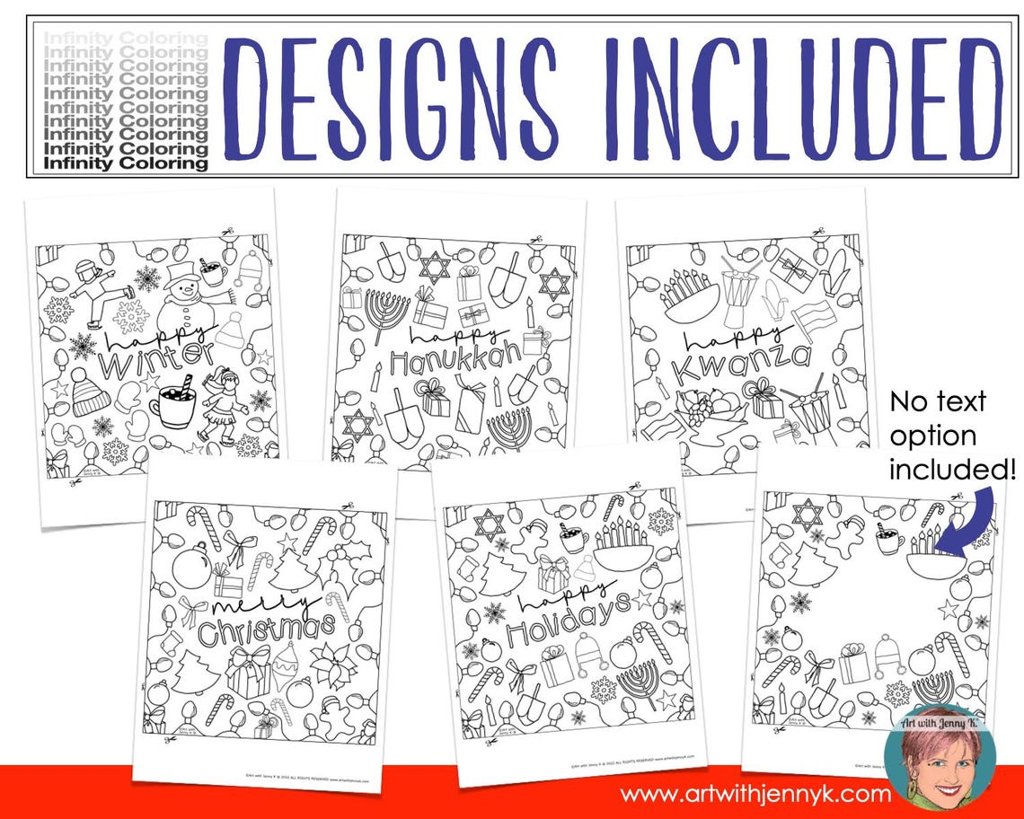 Printable “infinity” Coloring Pages for Christmas and the Winter ...