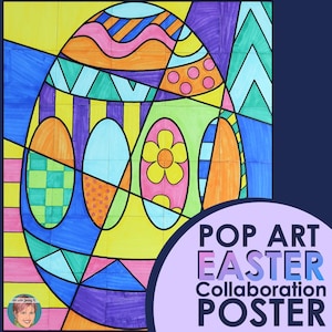 Printable Easter Egg Collaborative Coloring Poster | Fun Easter Arts ...