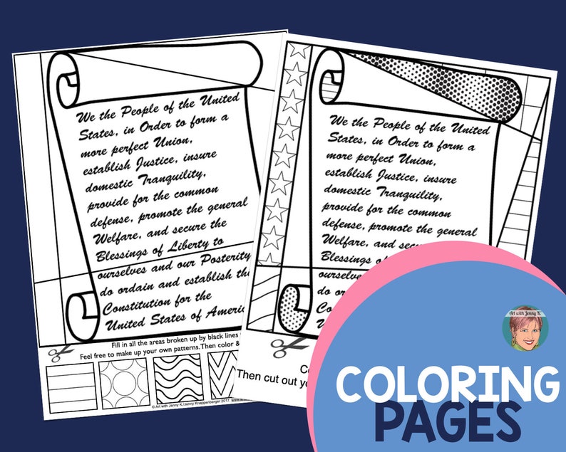 Printable U.S. Constitution Preamble Collaborative Poster | Great ...