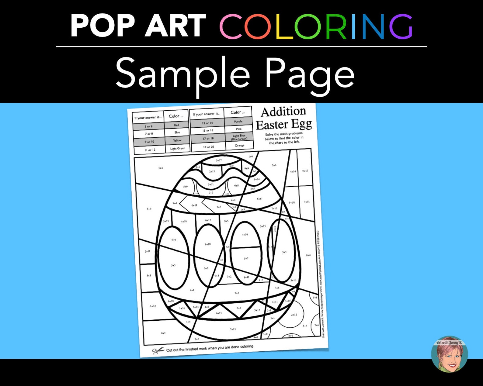 Easter Themed Color by Number Math Fact Review Coloring Pages | Fun ...