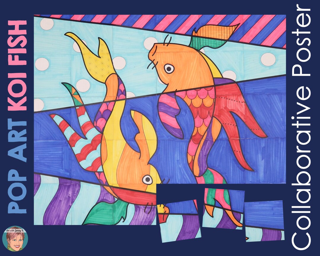 Printable Koi Fish Collaborative Poster | Great SEL or Calming Corner ...