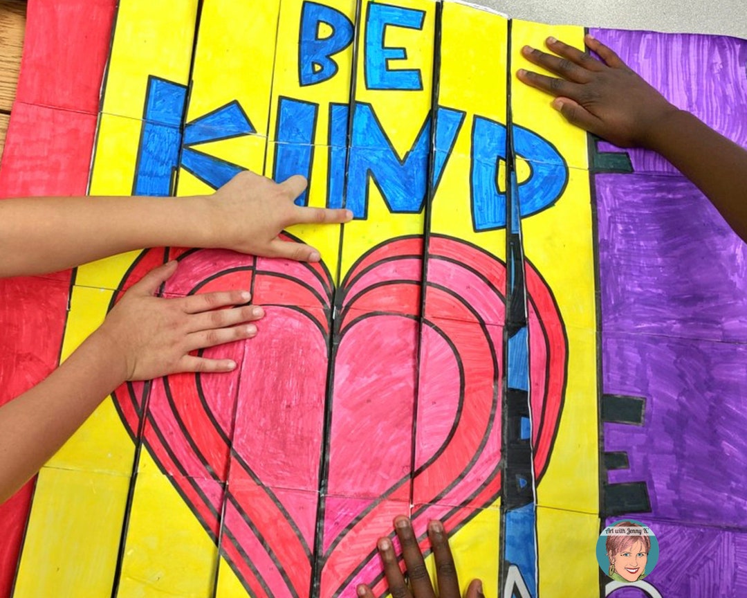 Printable Kindness Craft Activity for Kids | "be Kind" 3D Collaboration ...