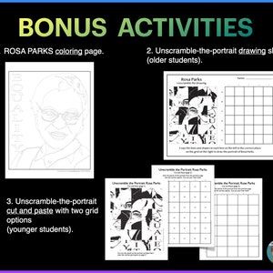 Printable Rosa Parks Collaboration Coloring Poster | A Unique and ...