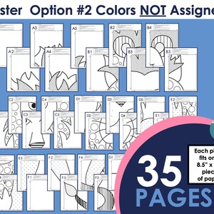 Printable Pop Art Lion Collaborative Poster | Fun Zoo Animals Activity ...