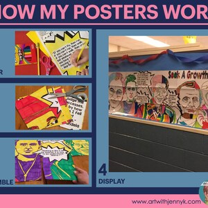 Printable Famous Faces Collaborative Growth Mindset Poster | Great ...