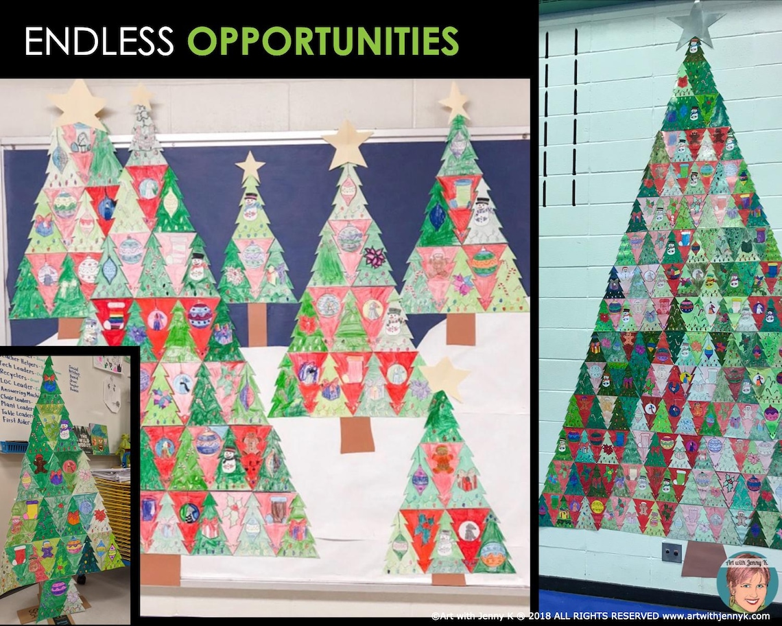 Printable Tessellation Christmas Tree - A Favorite Classroom Arts ...