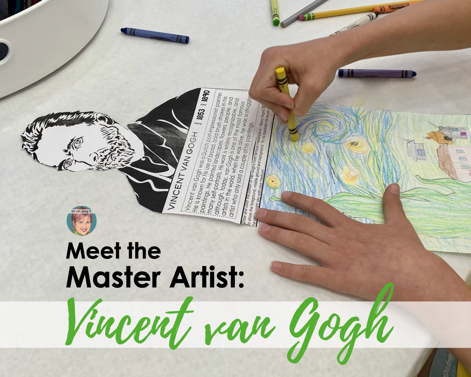 Meet the Master Artist: Vincent Van Gogh Fun Art History Activity ...