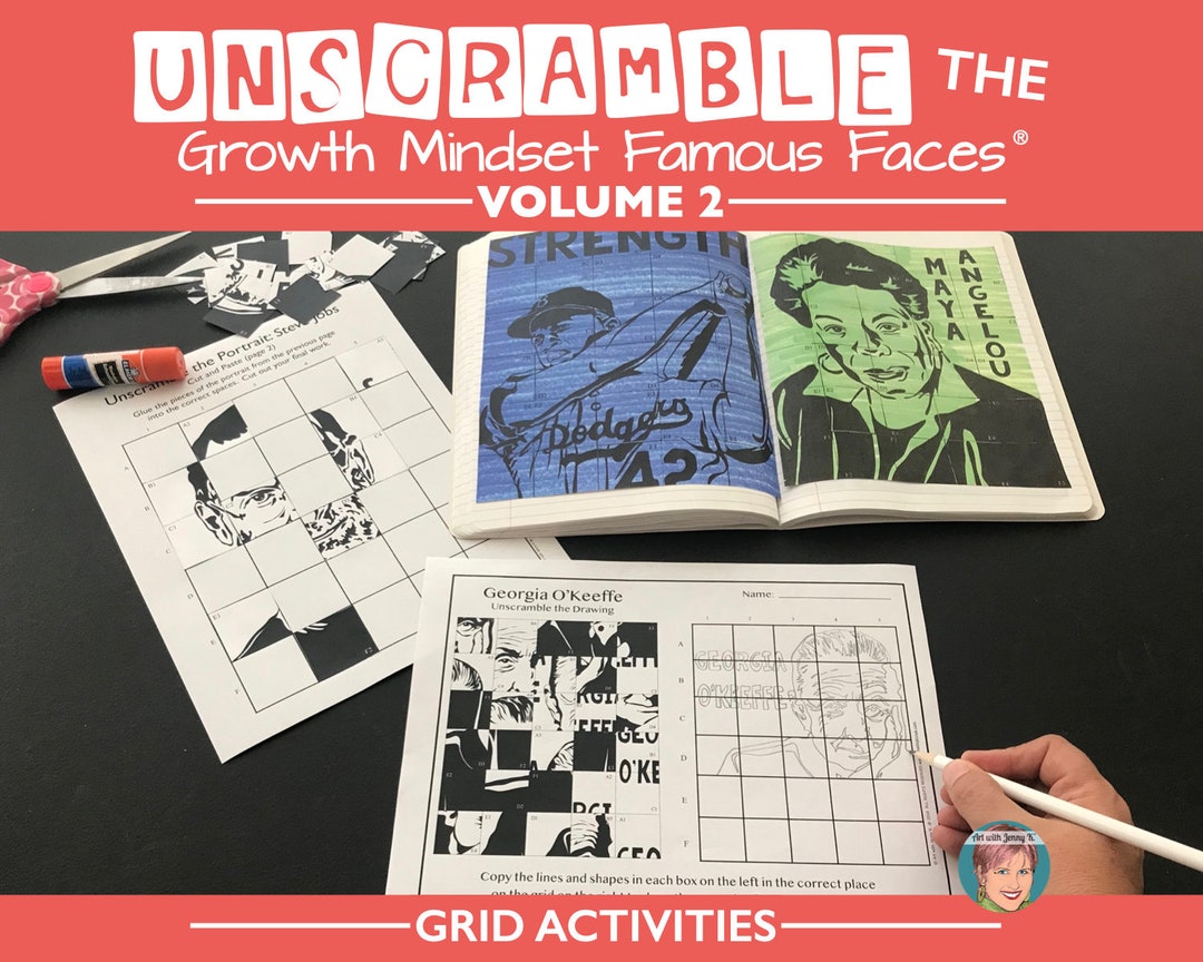 Unscramble the Famous Faces of Growth Mindset [volume 2] Printable ...