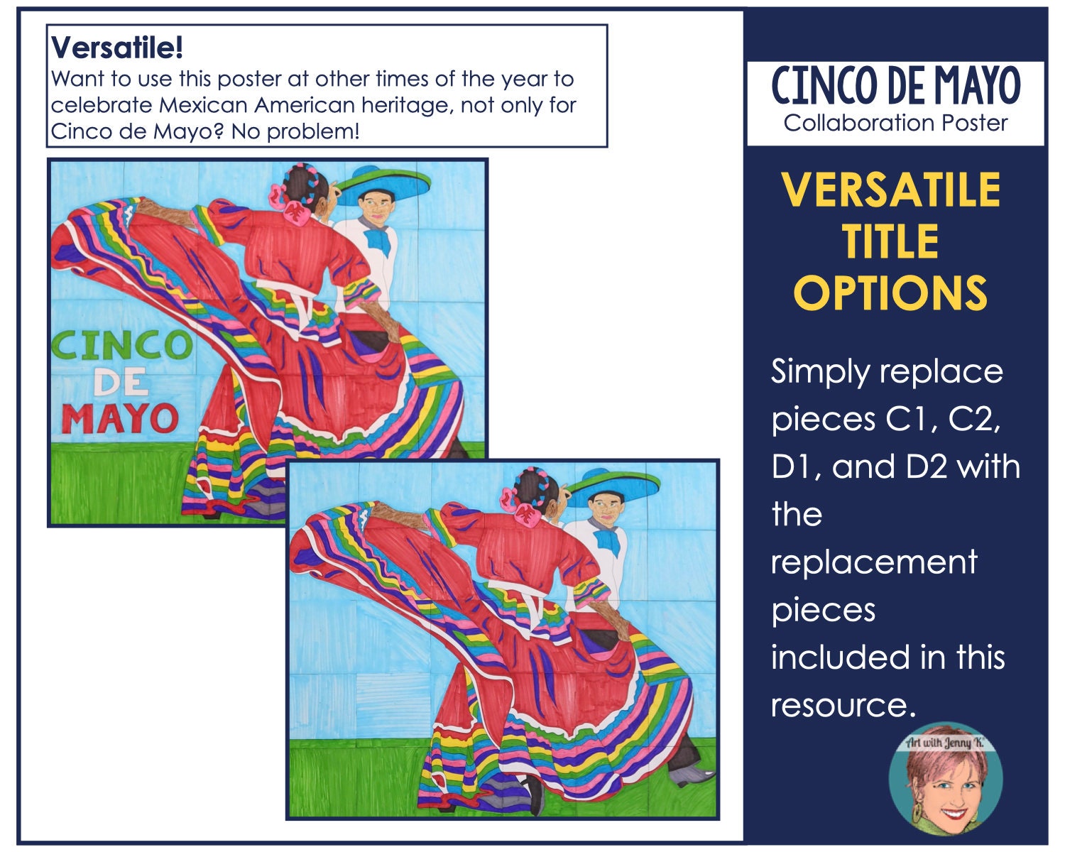 Printable Hispanic Heritage Month Collaboration Poster Activity for ...