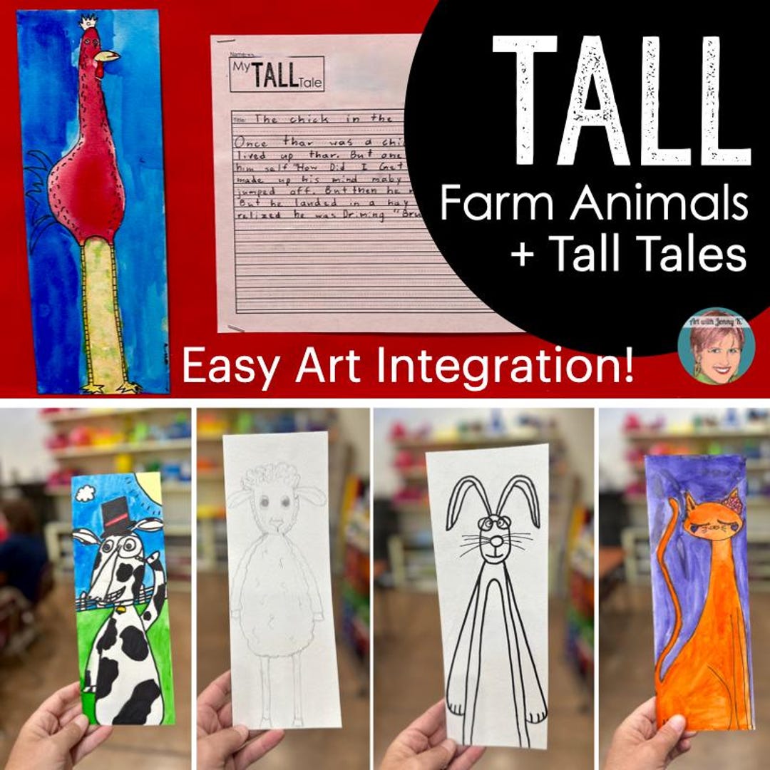 Farm Animal Project + Tall Tale Writing Activity | Digital Download ...