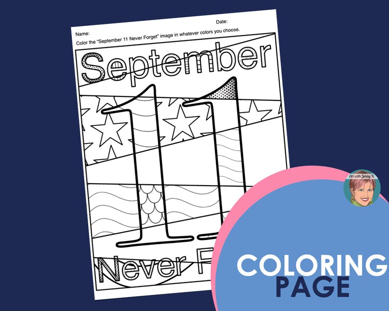 Printable September 11 (9/11) Never Forget Collaborative Poster ...