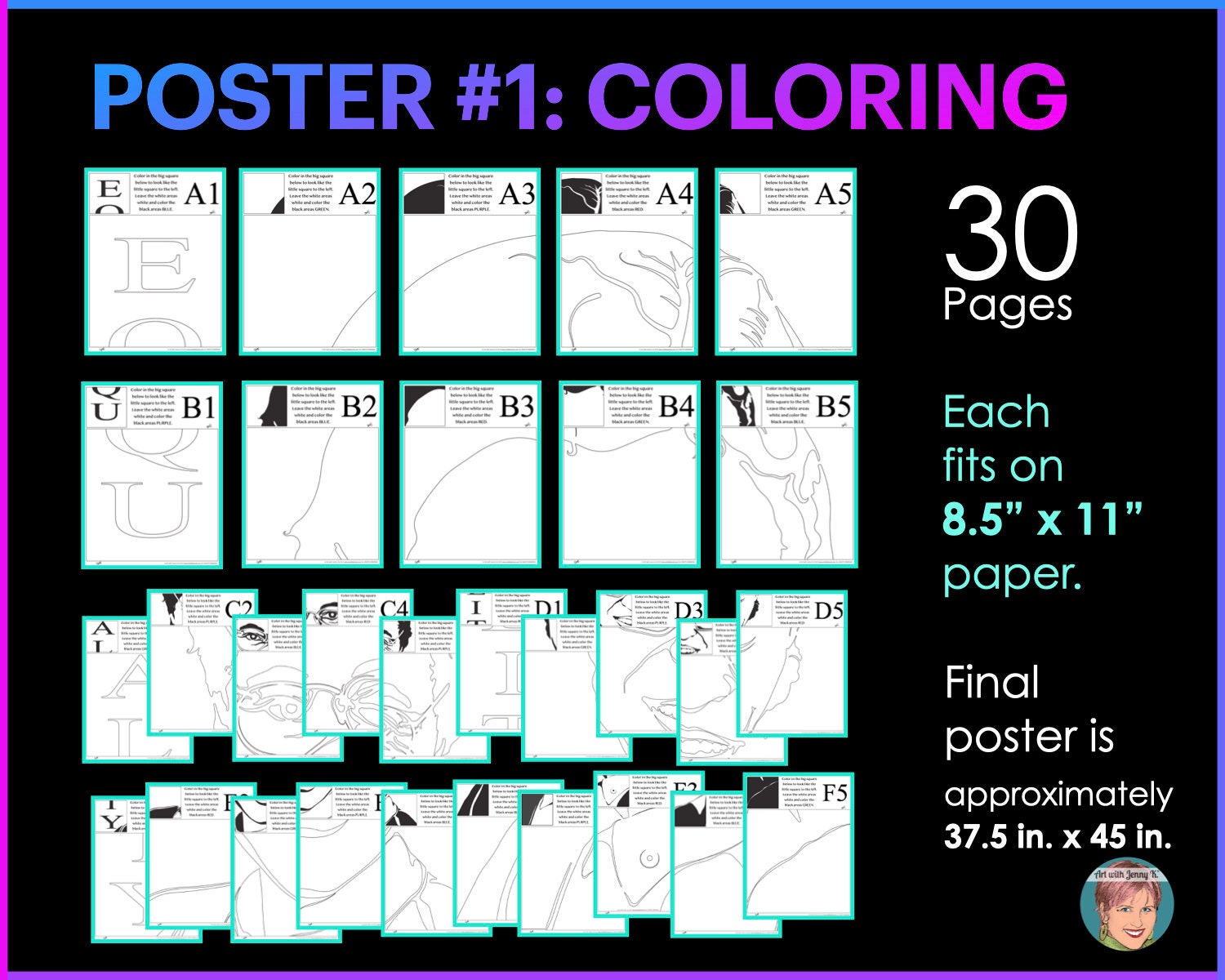 Printable Rosa Parks Collaboration Coloring Poster | A Unique and ...