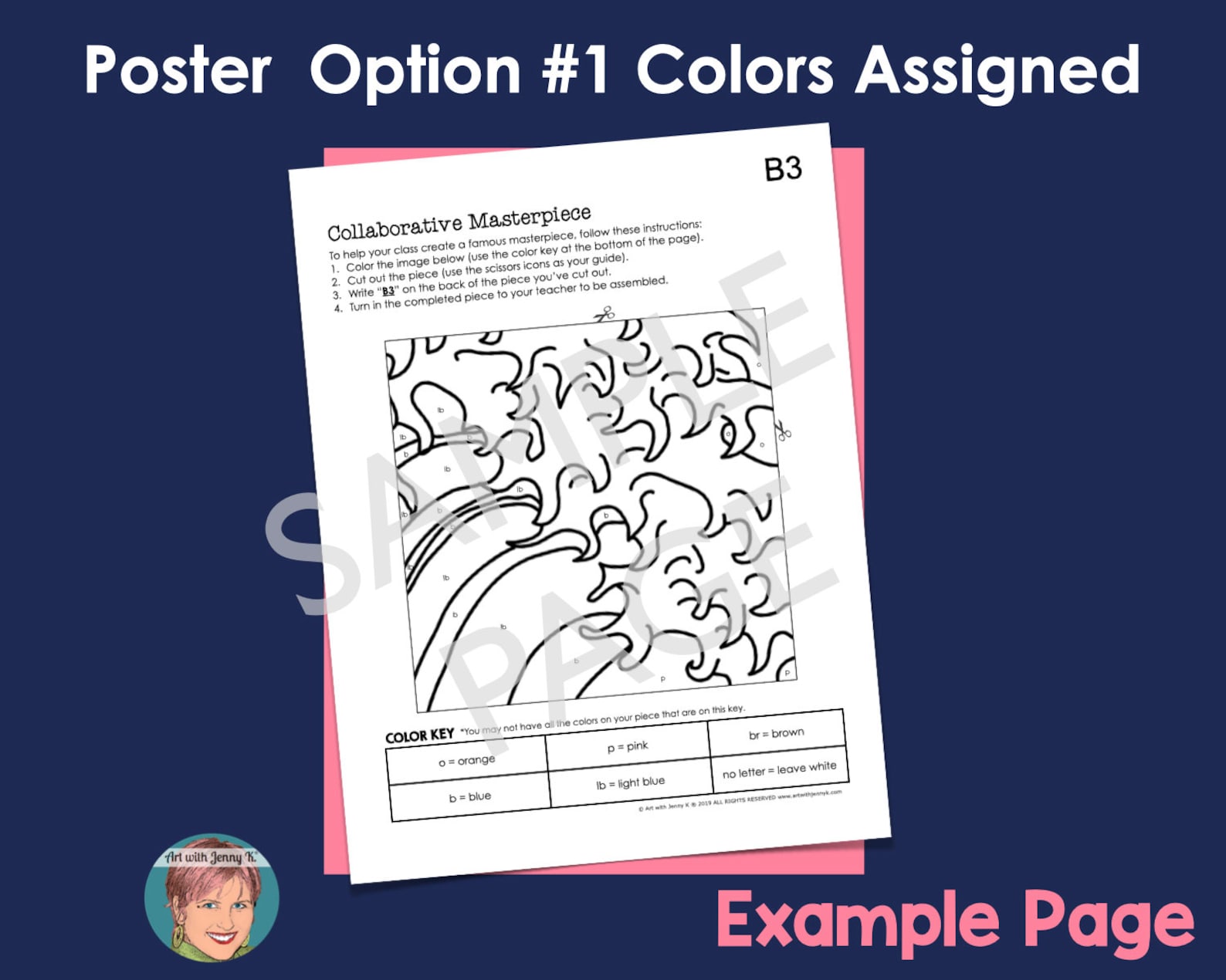 Printable "the Great Wave off Kanagawa" by Hokusai Collaborative Poster ...