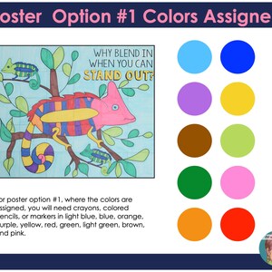 Printable Chameleon Motivational Collaborative Poster | Great Activity ...