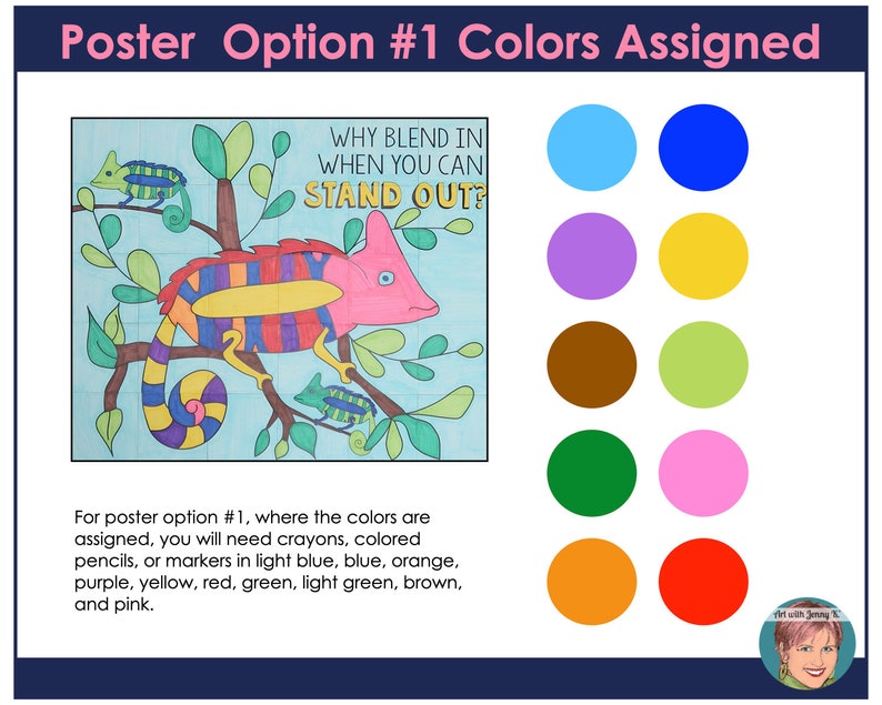 Printable Chameleon Motivational Collaborative Poster | Great Activity ...