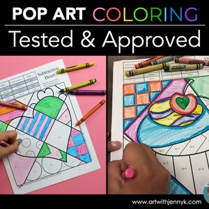 Valentine's Day Themed Color by Number Math Fact Review Coloring Pages ...