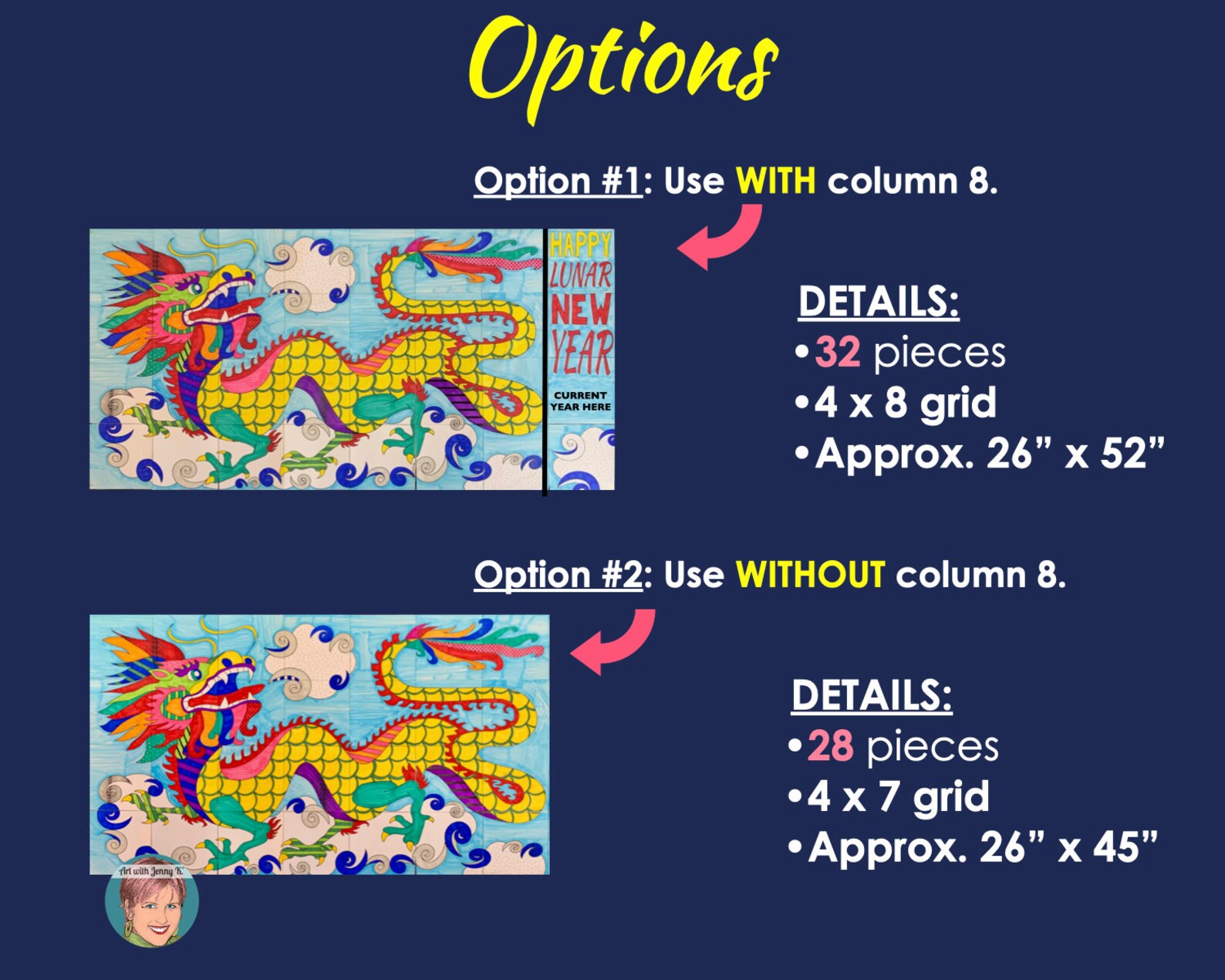 Printable 2024 Chinese New Year Pop Art Dragon Collaborative Poster ...