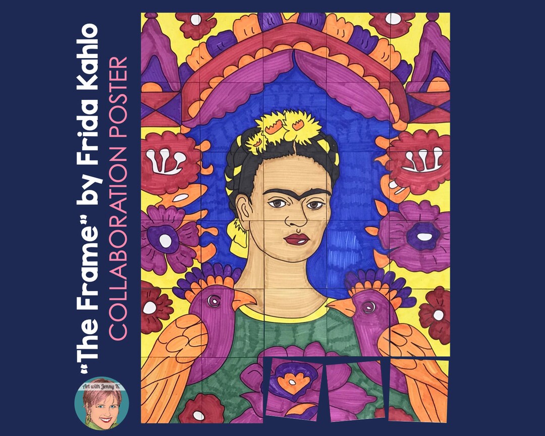 Printable "the Frame" by Frida Kahlo Collaborative Poster (w/spanish ...