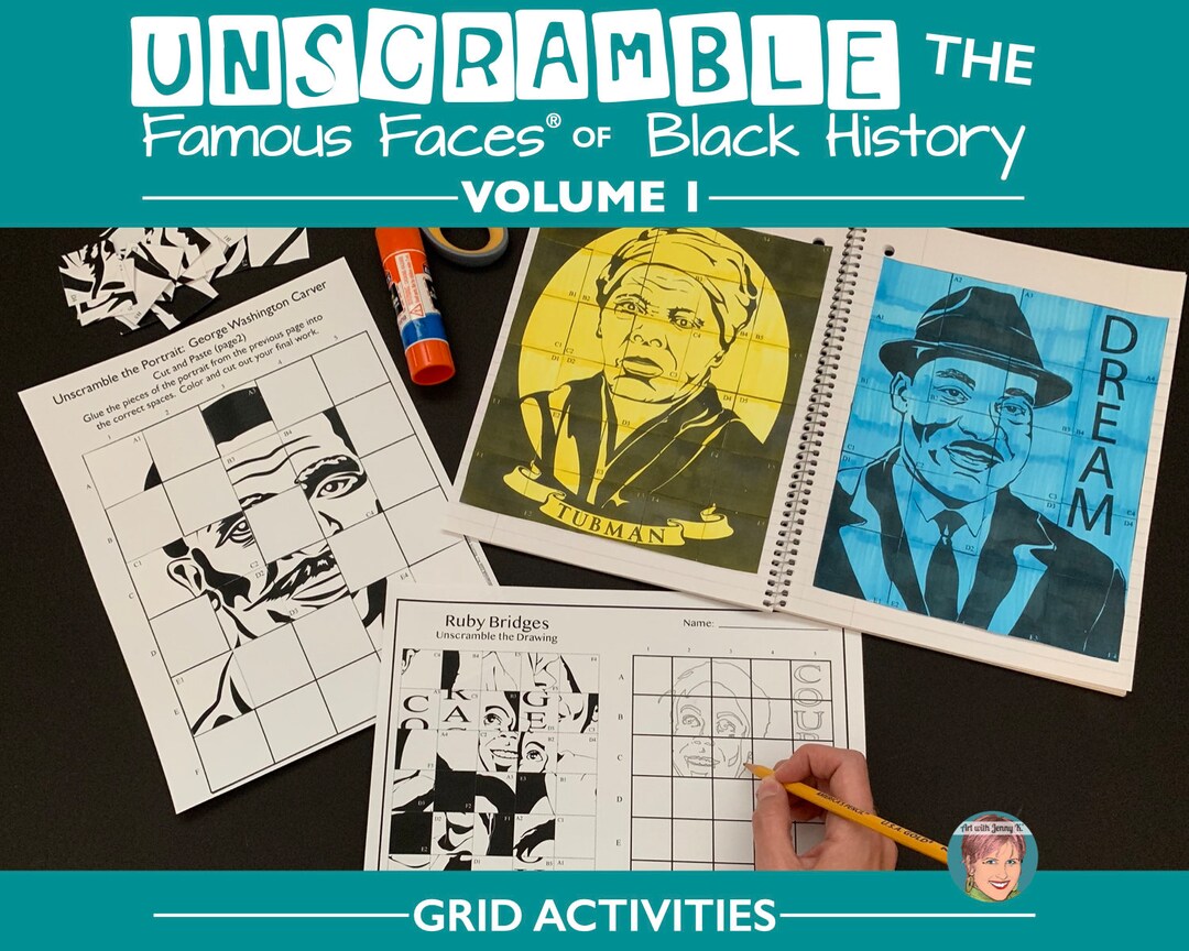 Printable Black History Month Activity for Kids | Unscramble the Famous ...