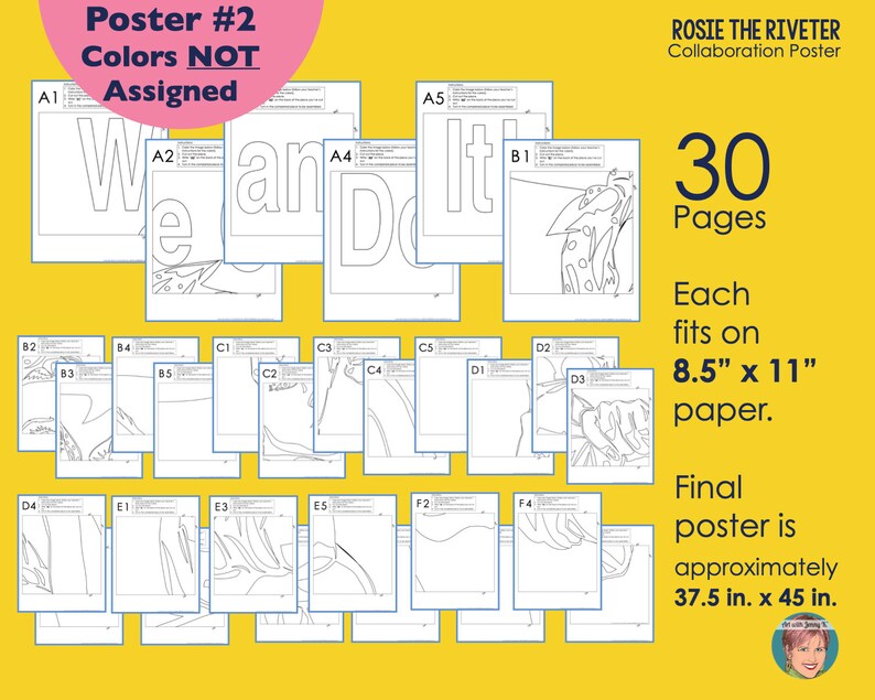 Printable Rosie the Riveter "we Can Do It" Collaborative Poster | Great ...