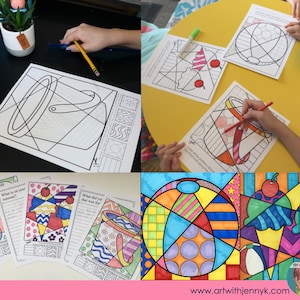 Printable Pop Art Summer Coloring Pages + Writing | Interactive ...