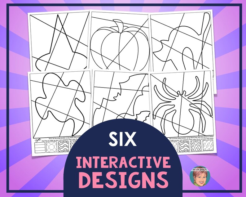 Printable "pop Art" Halloween Coloring Pages + Writing | No Prep ...