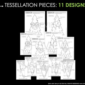 Printable Tessellation Christmas Tree - A Favorite Classroom Arts ...
