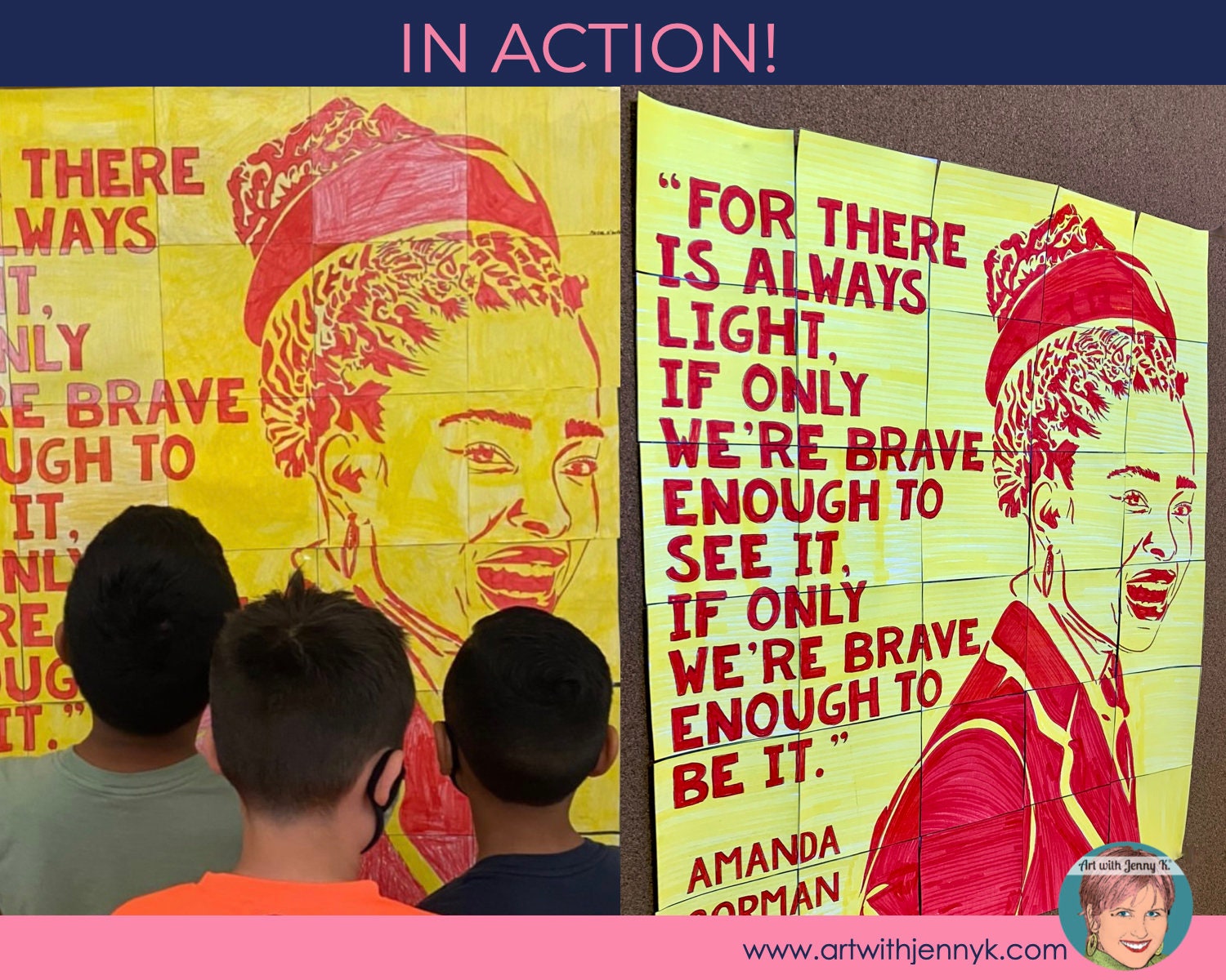 Printable Amanda Gorman Collaboration Poster Meaningful Art Activity ...