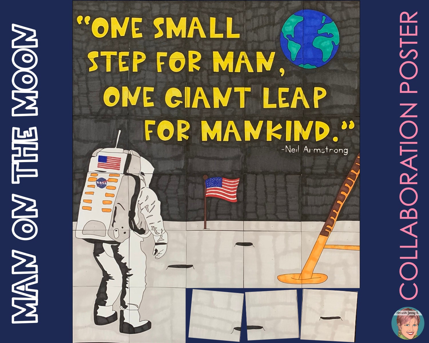 Printable Apollo 11 NASA Moon Landing (space History) Collaborative ...