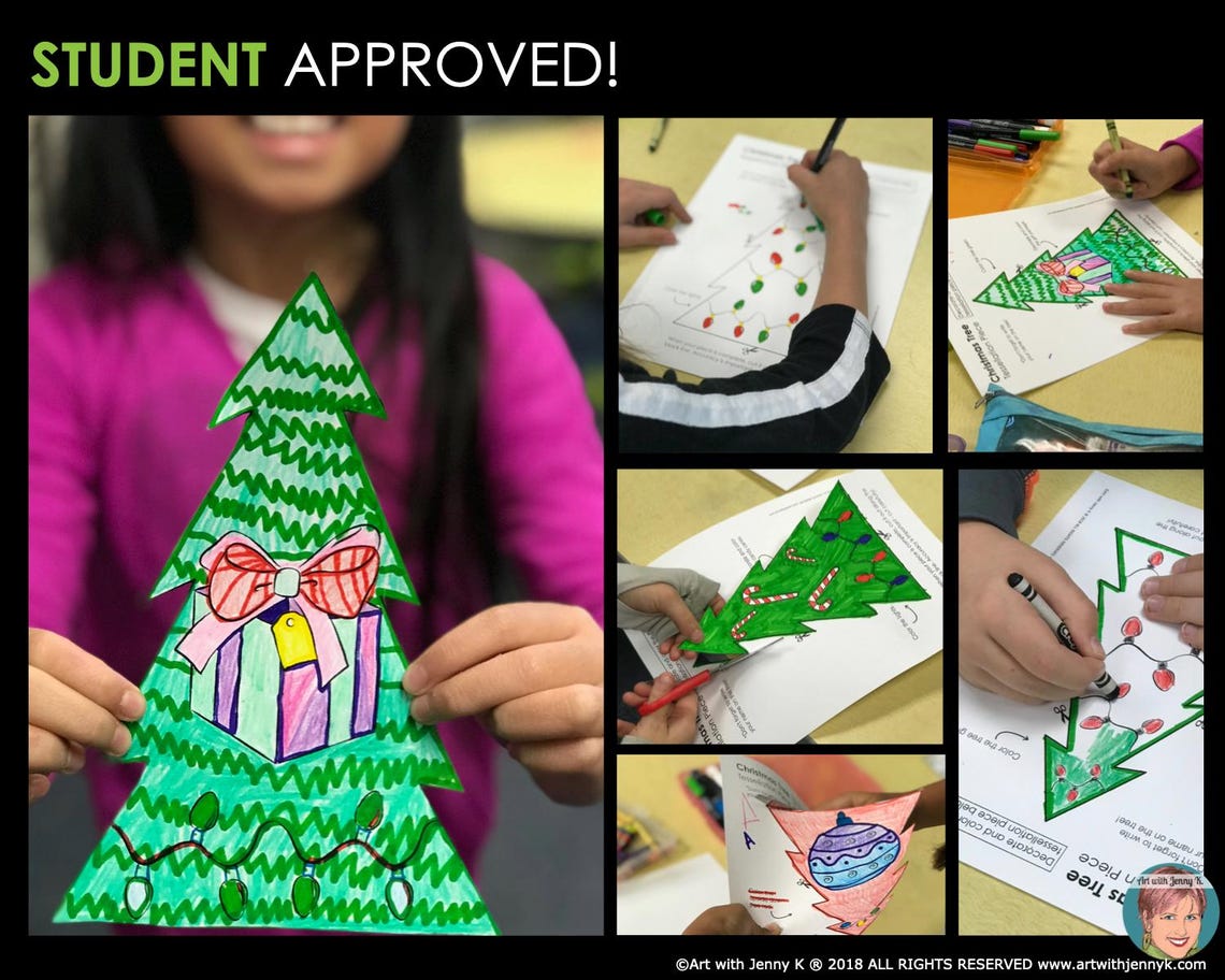 Printable Tessellation Christmas Tree A Favorite Classroom Arts & Craft ...