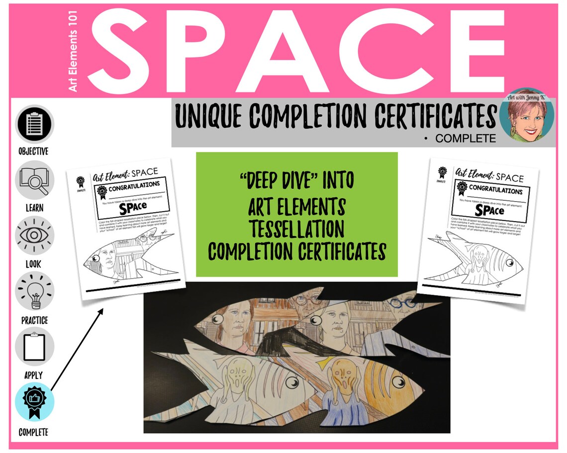 Art Elements 101 Unit 4: SPACE Printable Art Lessons for Kids Art ...