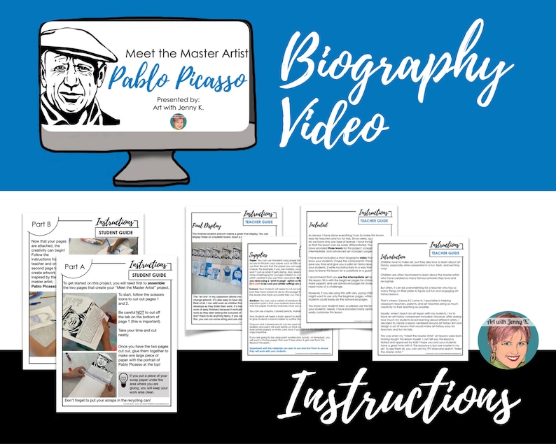 Meet the Master Artist: Pablo Picasso | Fun Art History Activity Lesson ...