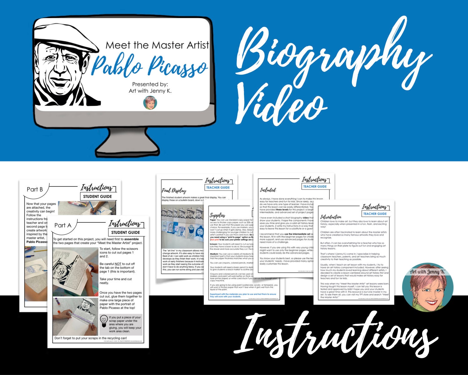 Meet the Master Artist: Pablo Picasso | Fun Art History Activity Lesson ...