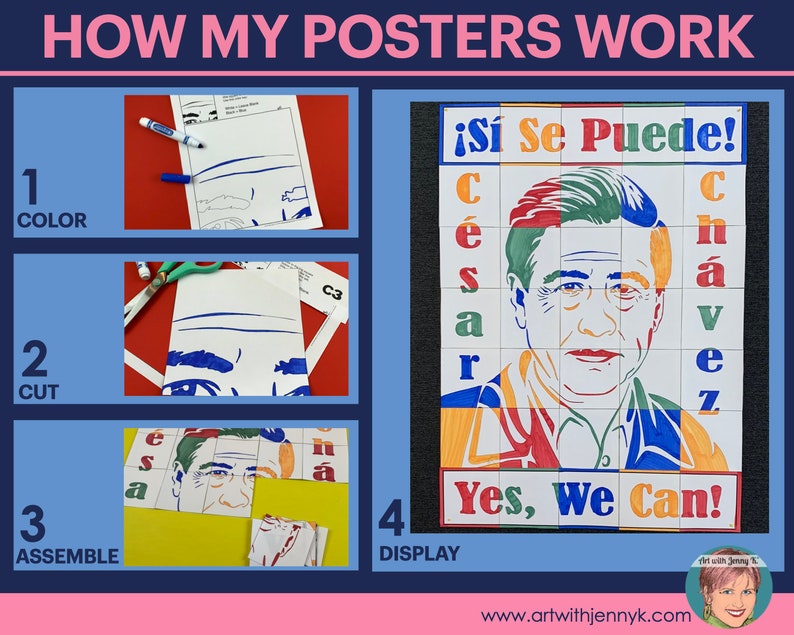 Printable Cesar Chavez Collaboration Poster – A Meaningful Art ...